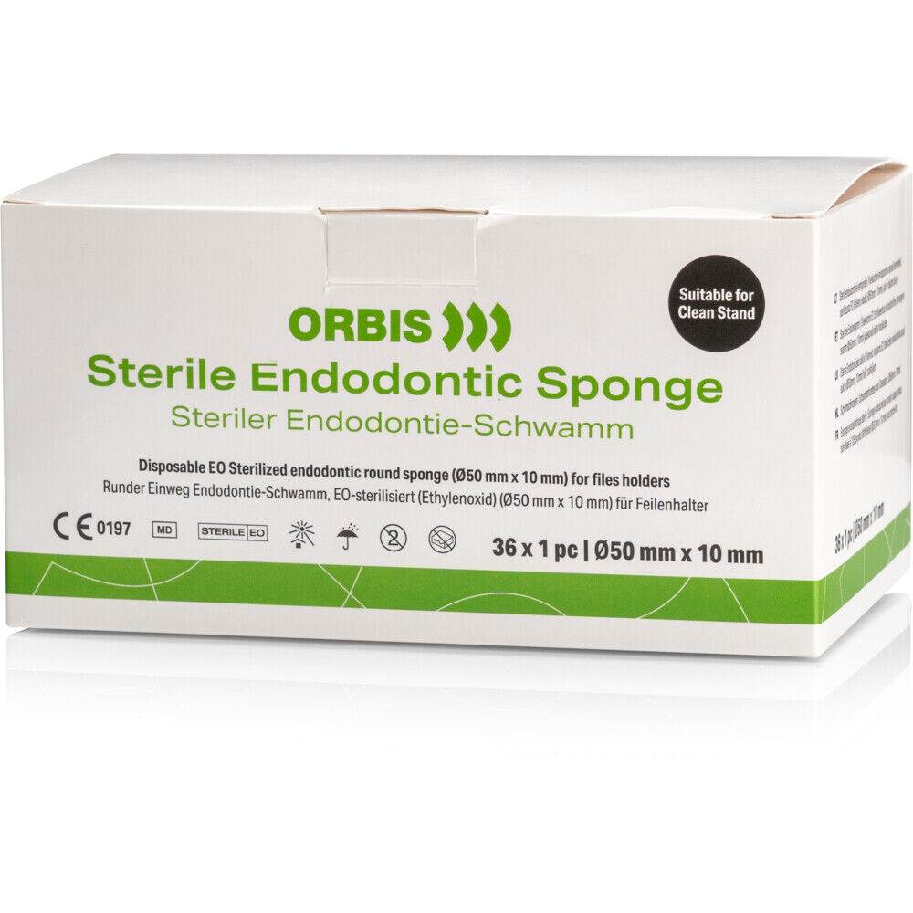 Orbis endodontic sponge round sterile – Mánafoss